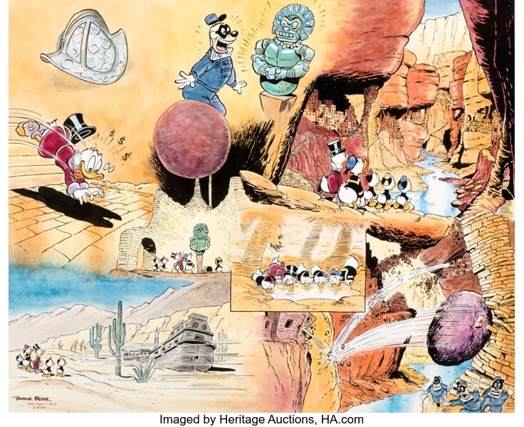 Patrick Block | Patrick Block Scrooge McDuck Watercolor Painting ...