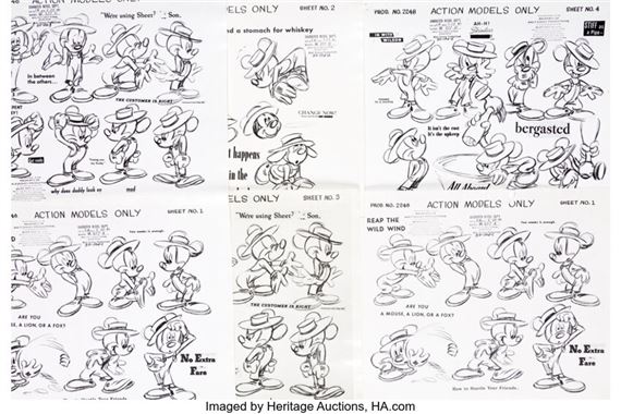 Paul Wenzel | Mickey Mouse Model Sheets Group of 29 | MutualArt