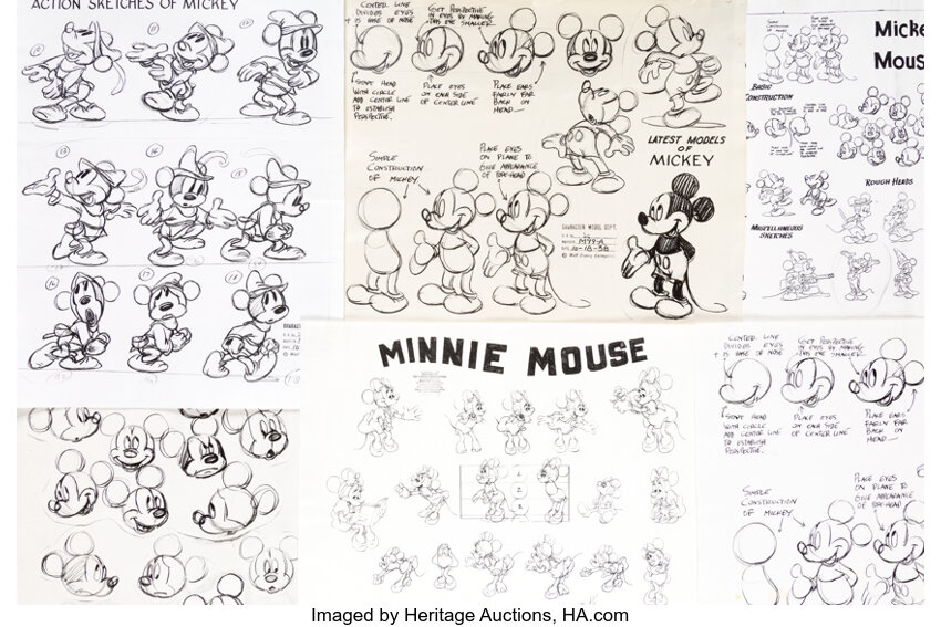 Paul Wenzel | Mickey Mouse Model Sheets Group of 29 | MutualArt