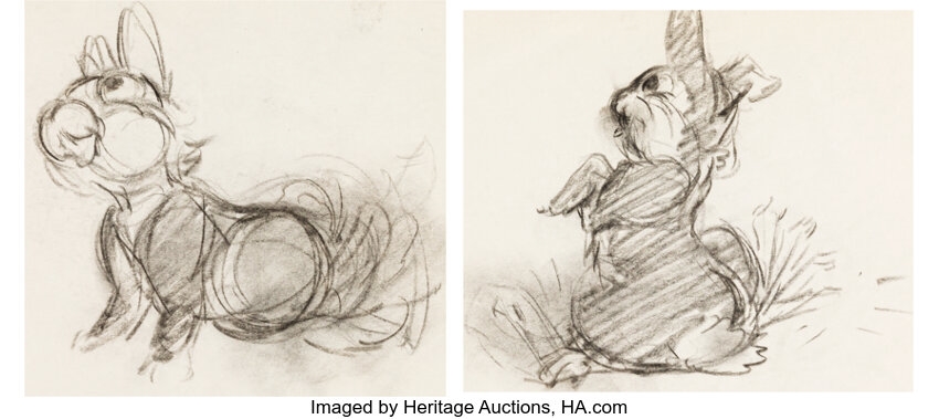 Marc Davis | Disney Artist Portrait Drawing Attributed to Marc Davis ...