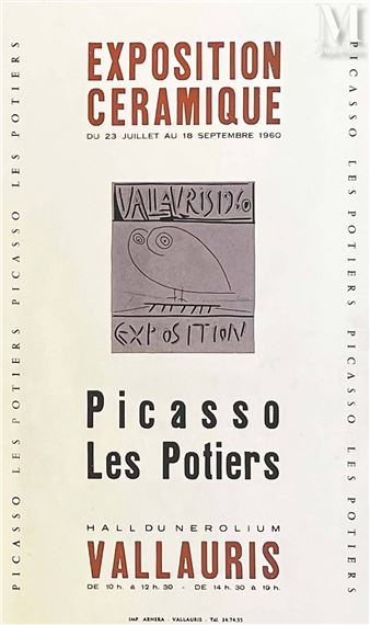 Pablo Picasso | Picasso Les Potiers 1960 Exposition de Céramique Hall ...