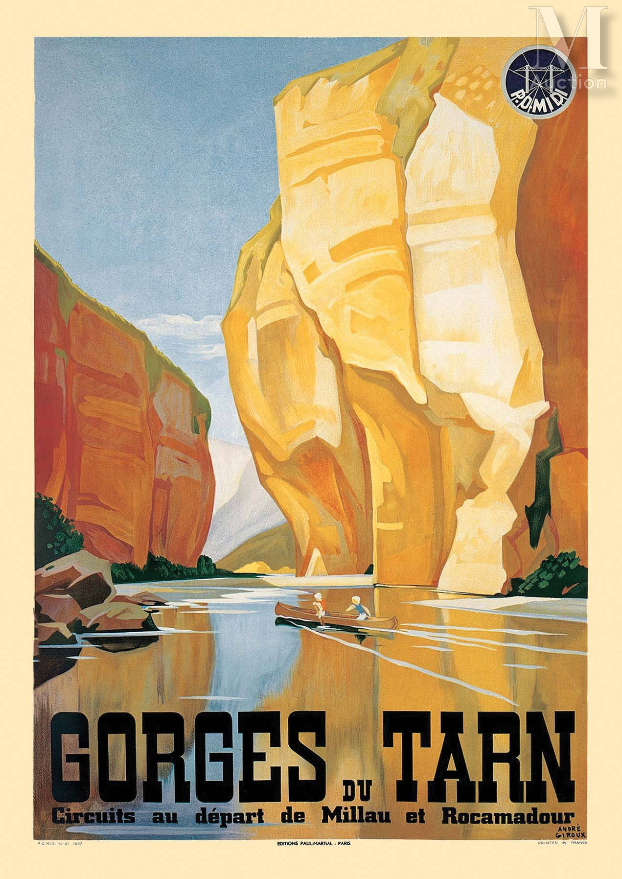 André Giroux | Gorges du Tarn (1937) | MutualArt
