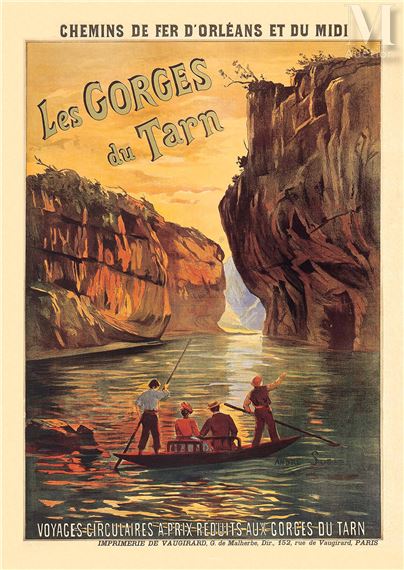 Andre Sureba | Les Gorges du Tarn chemins de Fer Du Midi (1900) | MutualArt