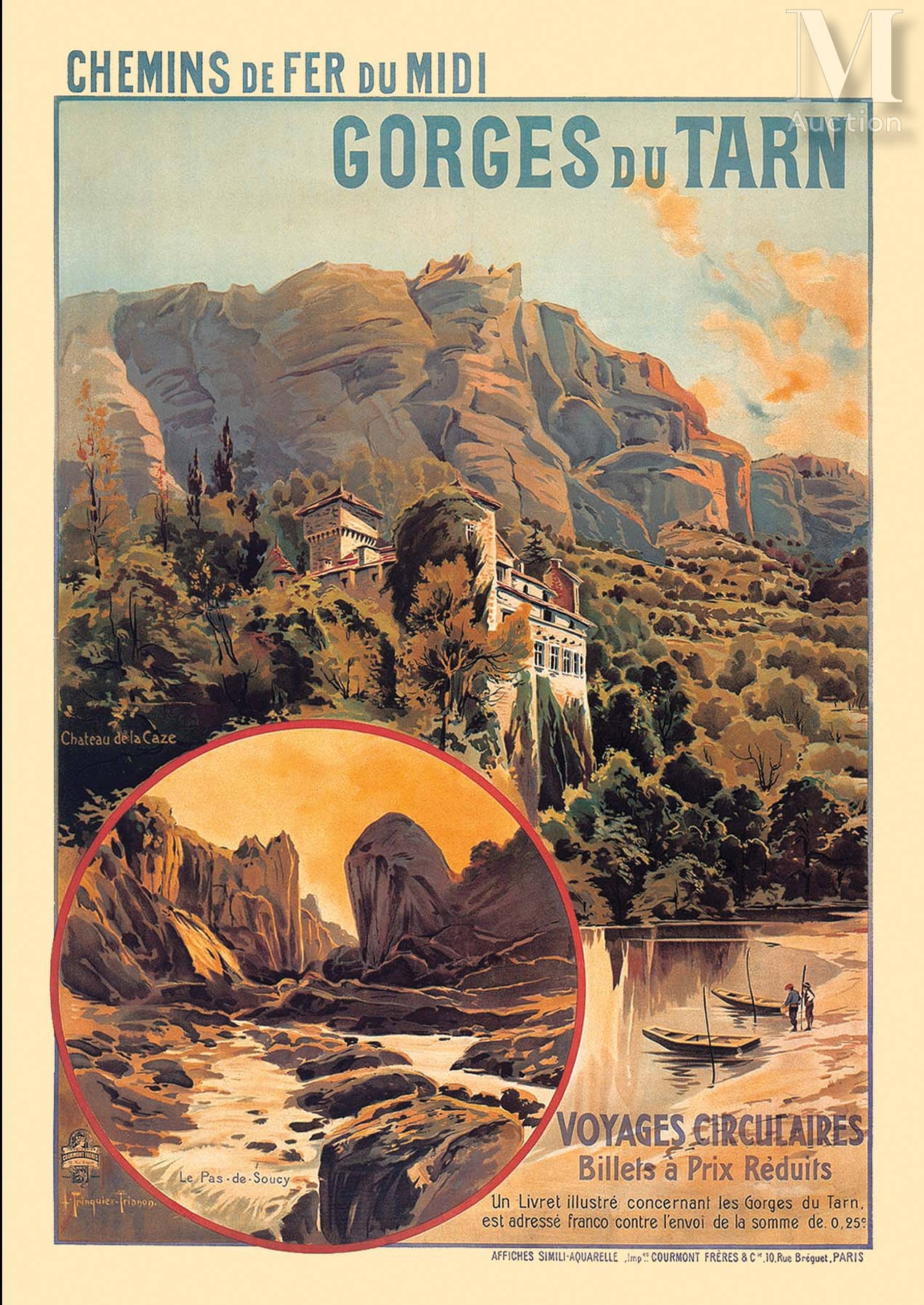 Trinquier-Trianon Louis | Gorges du Tarn Château de LA Caze Pas de ...