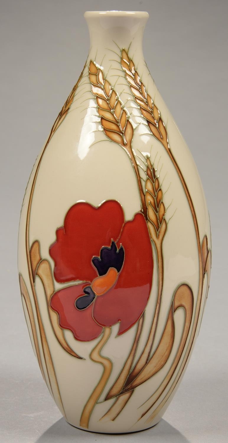 William Moorcroft | A MOORCROFT HARVEST POPPY VASE, 23.5CM H, IMPRESSED ...