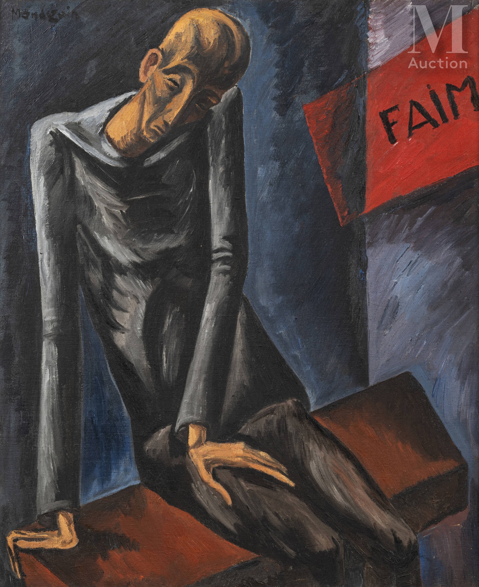 Simon Mondzain | La faim (Circa 1915) | MutualArt