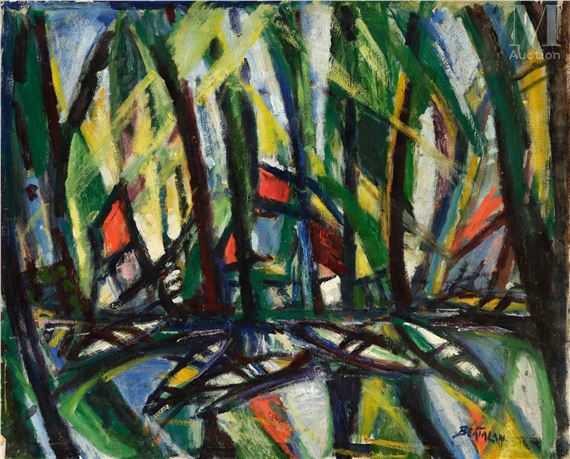 Albert Bertalan | Barques sur la rivière | MutualArt