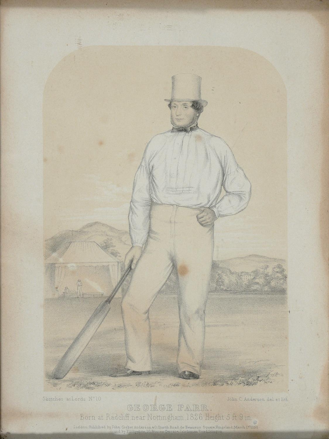 John Corbett | JOHN C. ANDERSON, SKETCHES AT LORDS, GEORGE PARR ...