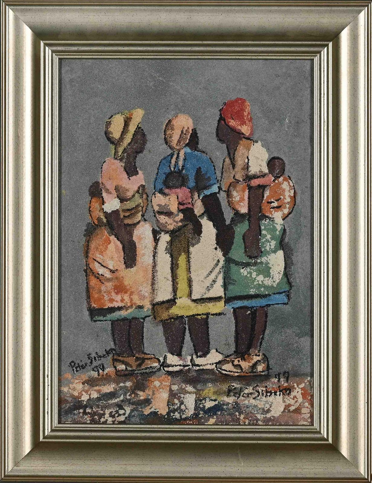 Peter Sibeko | Three Women in Conversation (1999) | MutualArt