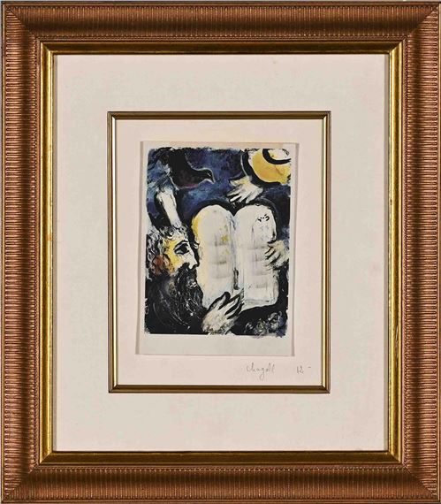 Marc Chagall | Moses and the Ten Commandments | MutualArt