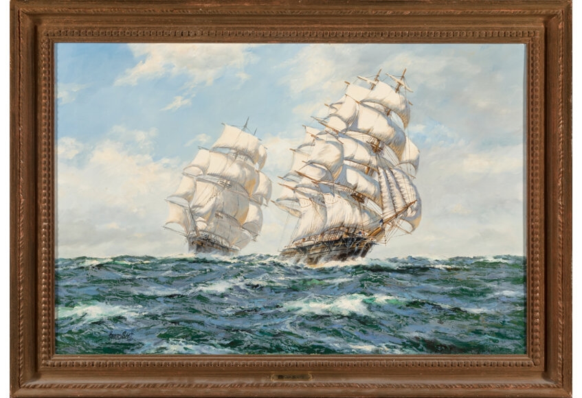 Henry Scott | Tea clipper 'Taeping' closing on 'Ariel', 1866 (1866 ...