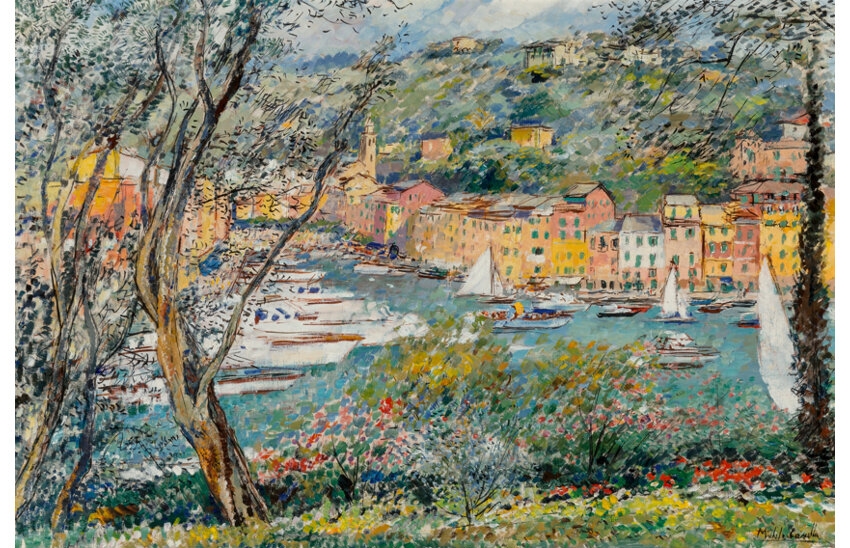 Cascella Michele | Portofino with La Cristina | Compare similar artworks | MutualArt