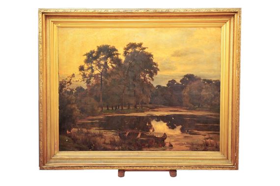 Alfred Parsons | landscape at dusk | MutualArt