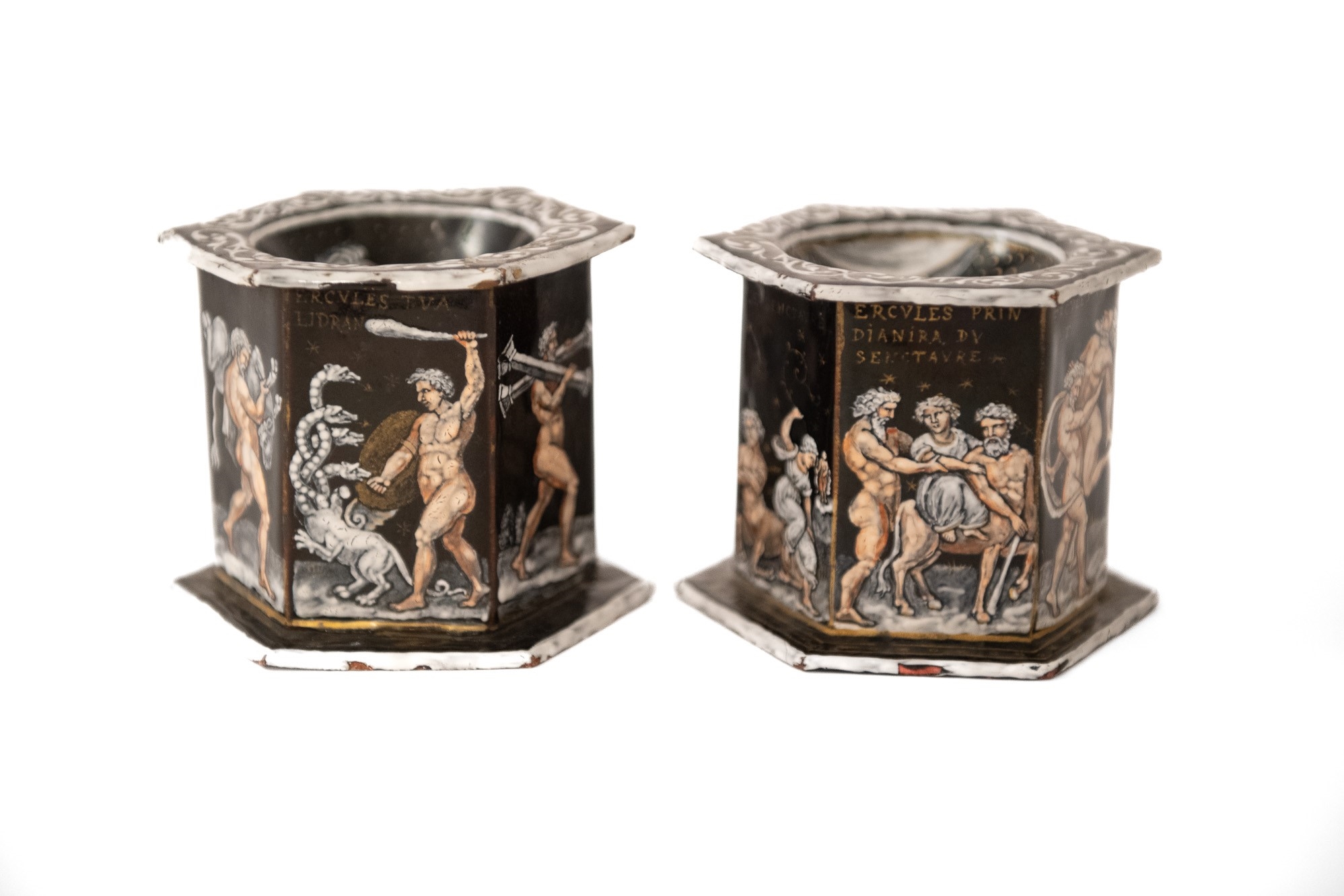 Pierre Reymond | Pair of hexagonal salt cellars (1957) | MutualArt