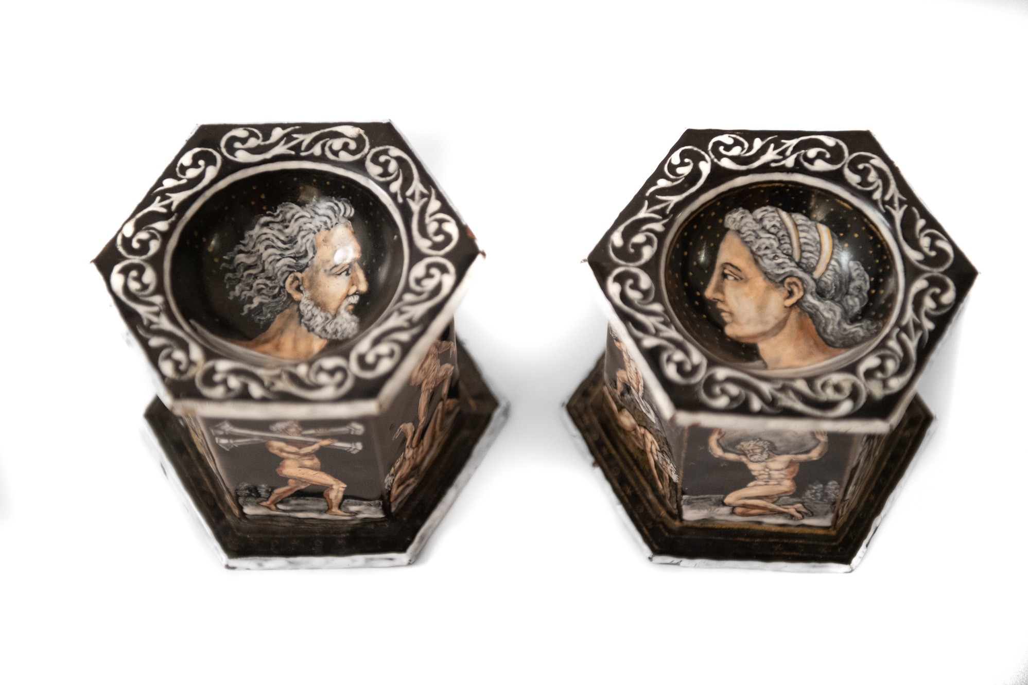 Pierre Reymond | Pair of hexagonal salt cellars (1957) | MutualArt