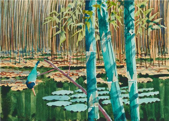 Win Pe | Bamboo and Kingfisher (2008 - 2009) | MutualArt