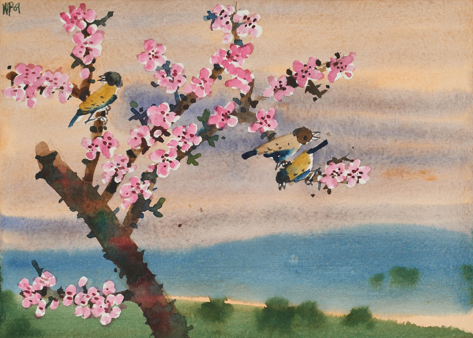 Win Pe | Landscape with Cherries (2009) | MutualArt