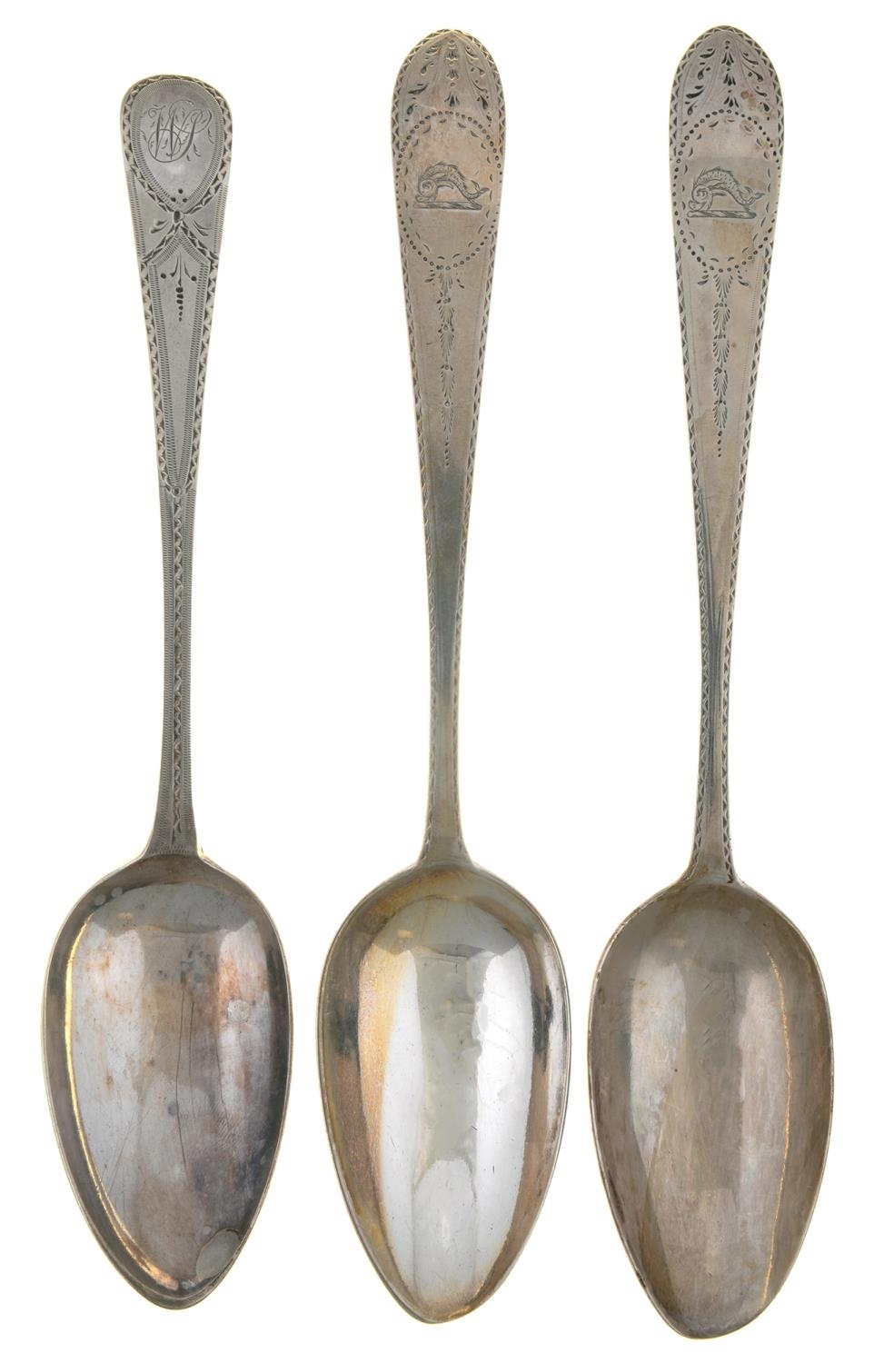 John Pittar | A PAIR OF IRISH GEORGE III BRIGHT CUT SILVER TABLESPOONS ...