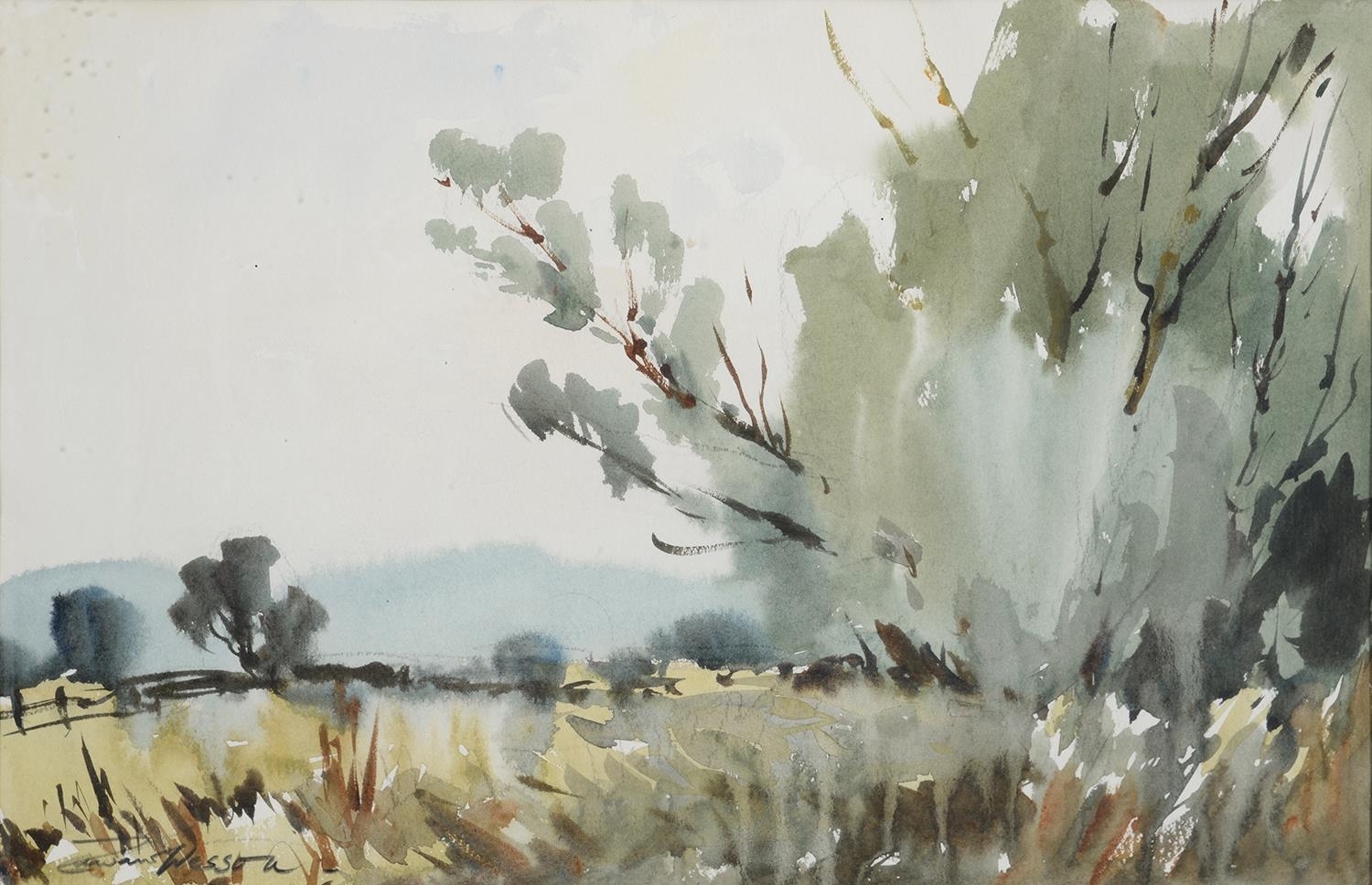 Edward Wesson | EDWARD WESSON (1910-1983) - LANDSCAPE, SIGNED ...
