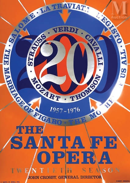 Robert Indiana | Mozart Strauss Verdi Cvalli Thomson The Santa Fee ...