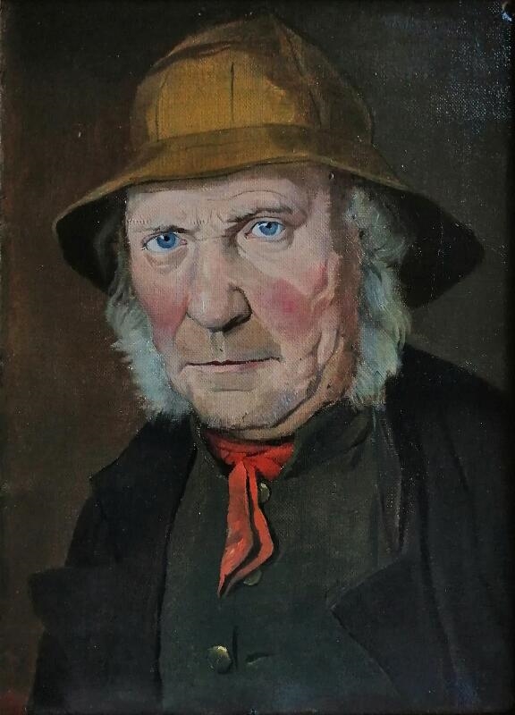 Olaf Simony Jensen | Portrait of a fisherman | MutualArt