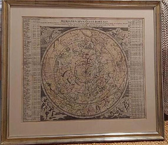 Johann Gabriel Doppelmayr | Hemisphærium Coeli Boreale (Circa 1735 ...