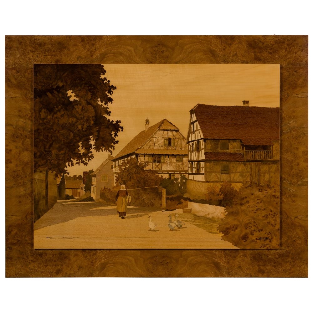 Charles Spindler | (After) Marquetry Panel (1990) | MutualArt