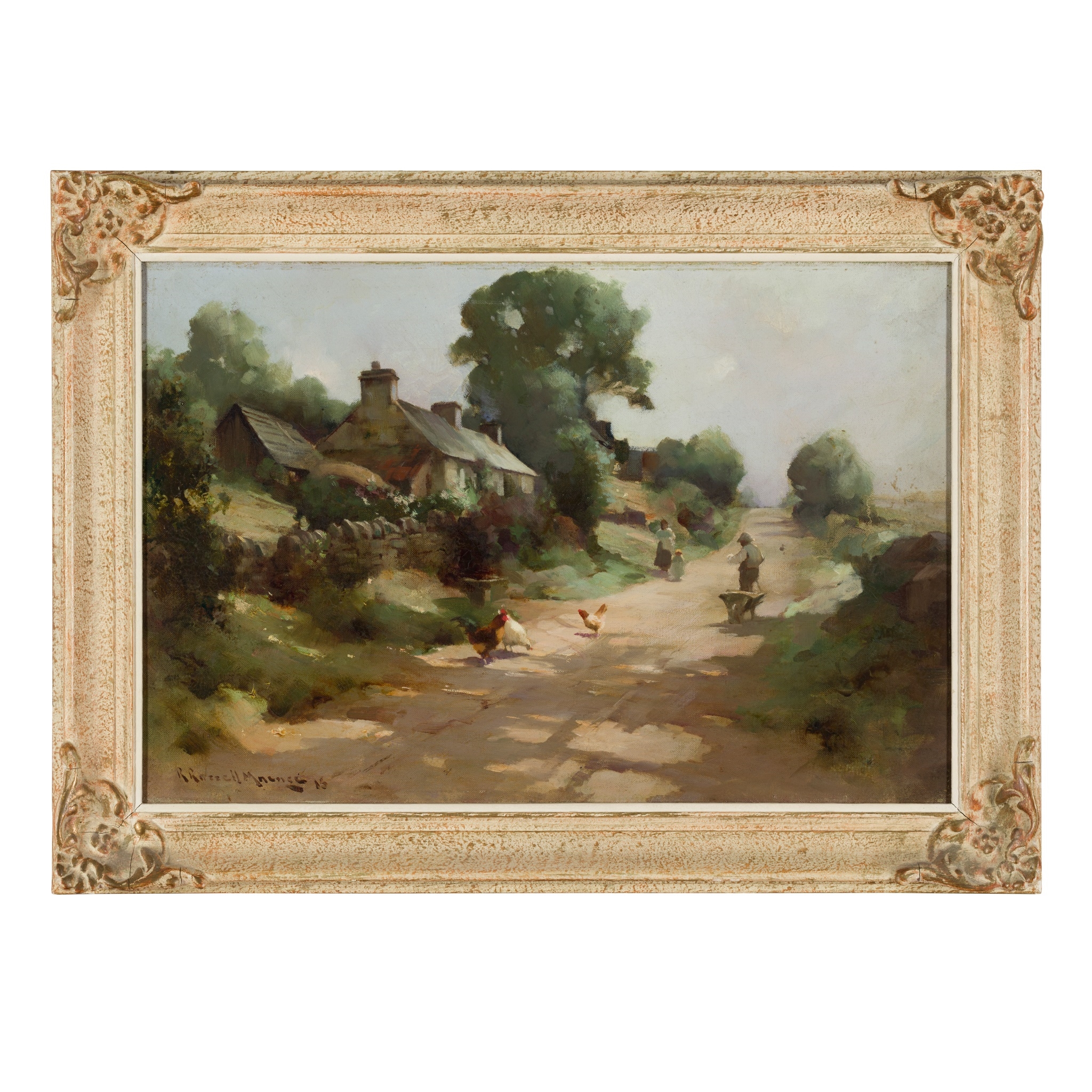 Robert Russell MacNee | COUNTRY LANE WITH COTTAGES | MutualArt