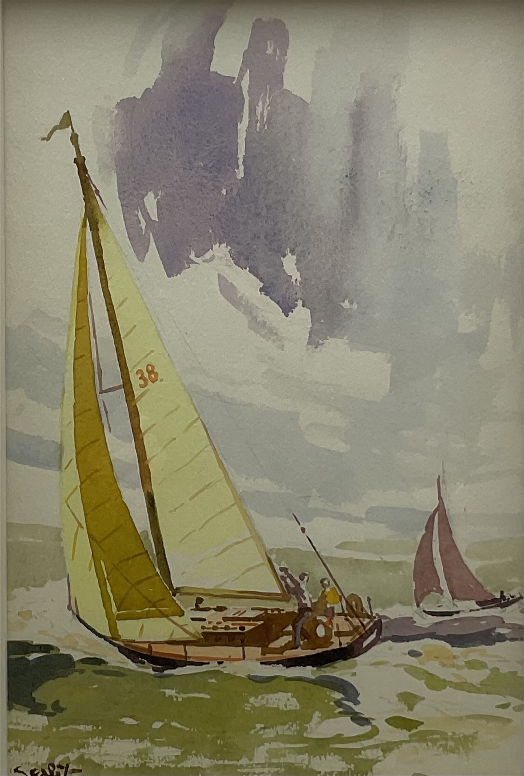 William Selby | Yacht at Sea | MutualArt