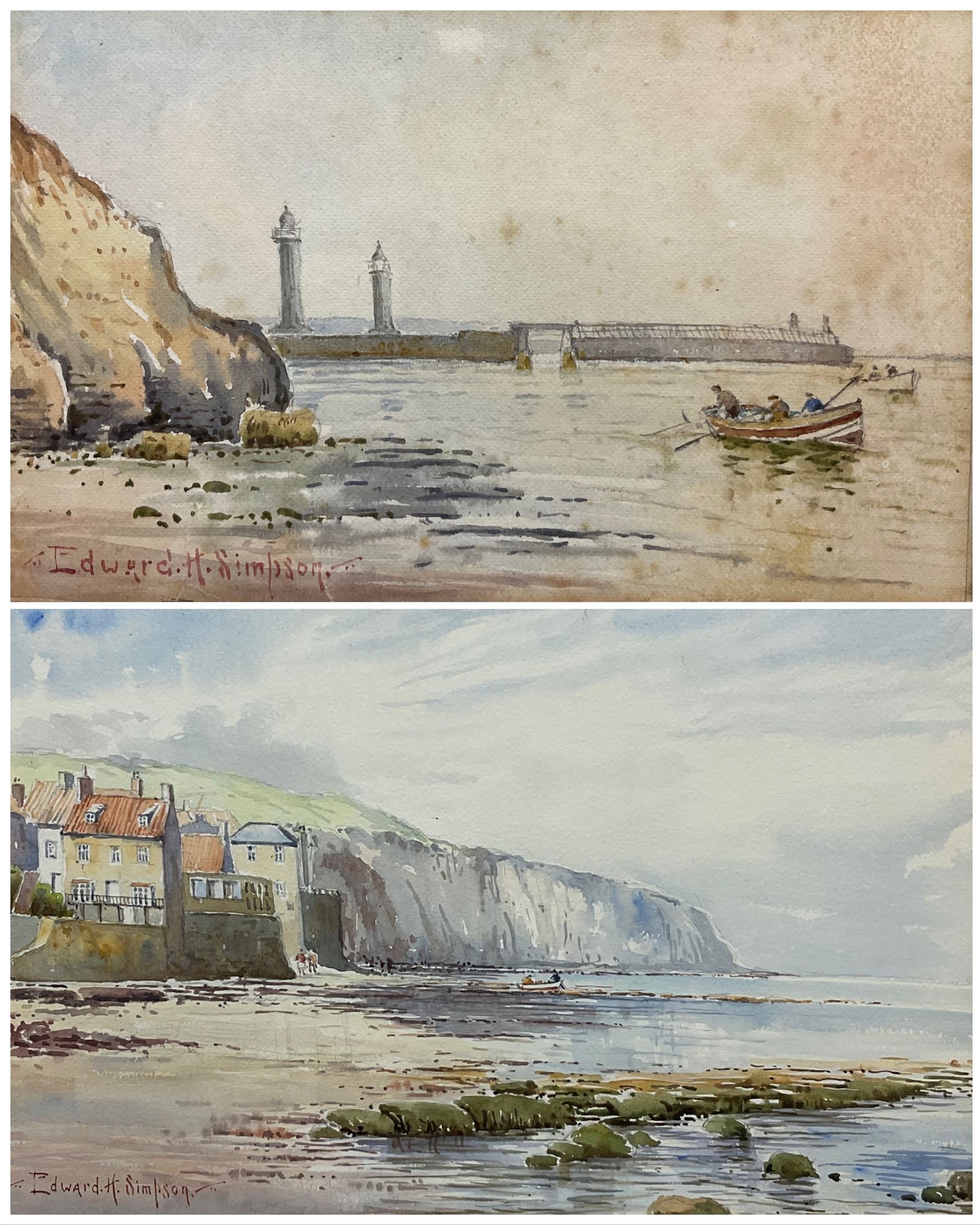 Edward H. Simpson | On the Beach at Robin Hood's Bay' and 'The Old ...