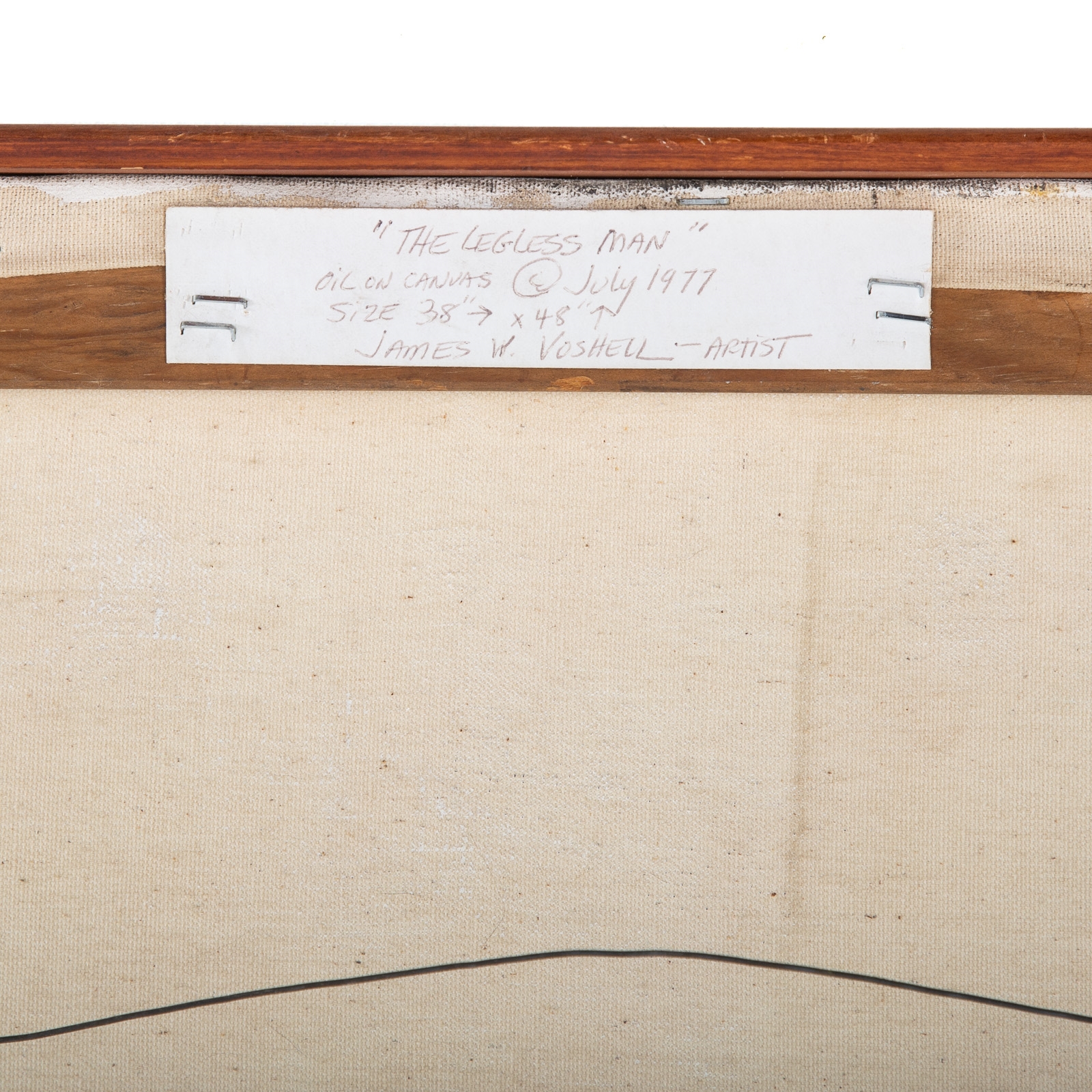 James W. Voshell | The Legless Man (1977) | MutualArt