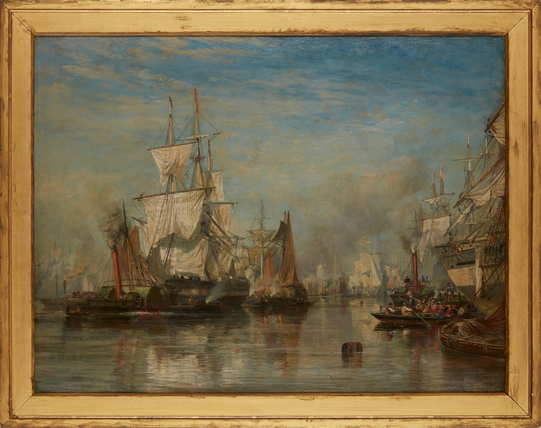Sam Bough | SHIPPING IN THE POOL OF LONDON (1859) | MutualArt
