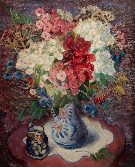 George Wright Hall | TOBY JUG AND FLOWERS | MutualArt