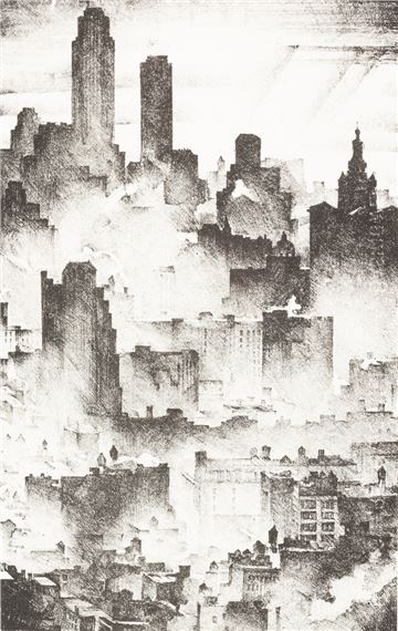 Mark Freeman | Manhattan Backdrop (1933) | MutualArt