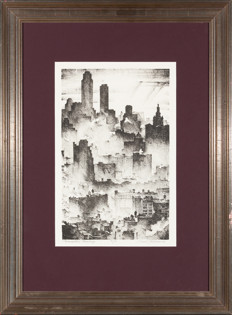 Mark Freeman | Manhattan Backdrop (1933) | MutualArt
