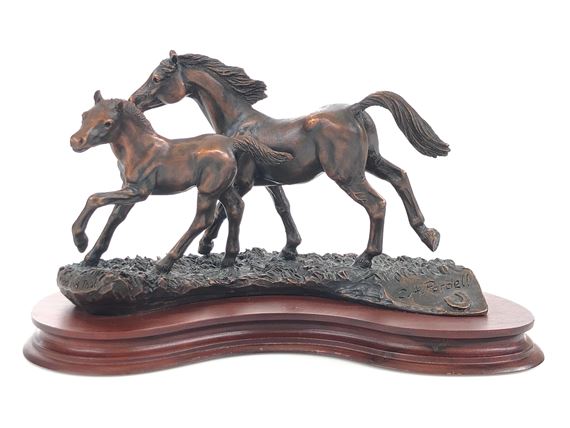 Christopher A. Pardell | Arabian Mare and Foal | MutualArt