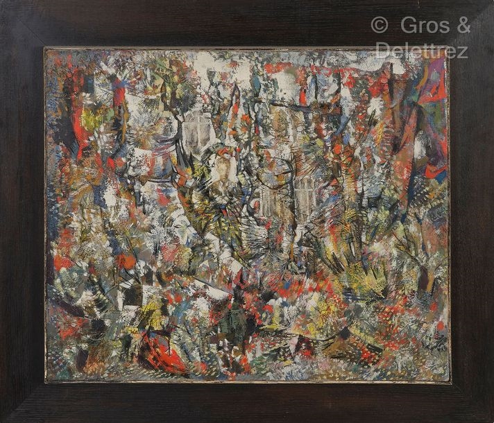 Endre Rozsda | Composition Oil on canvas. Trace of signature in the ...