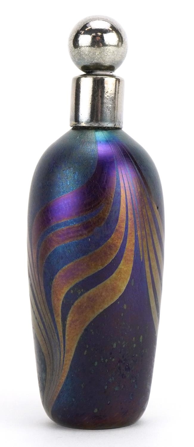 John Ditchfield | Glasform iridescent art glass scent bottle with ...