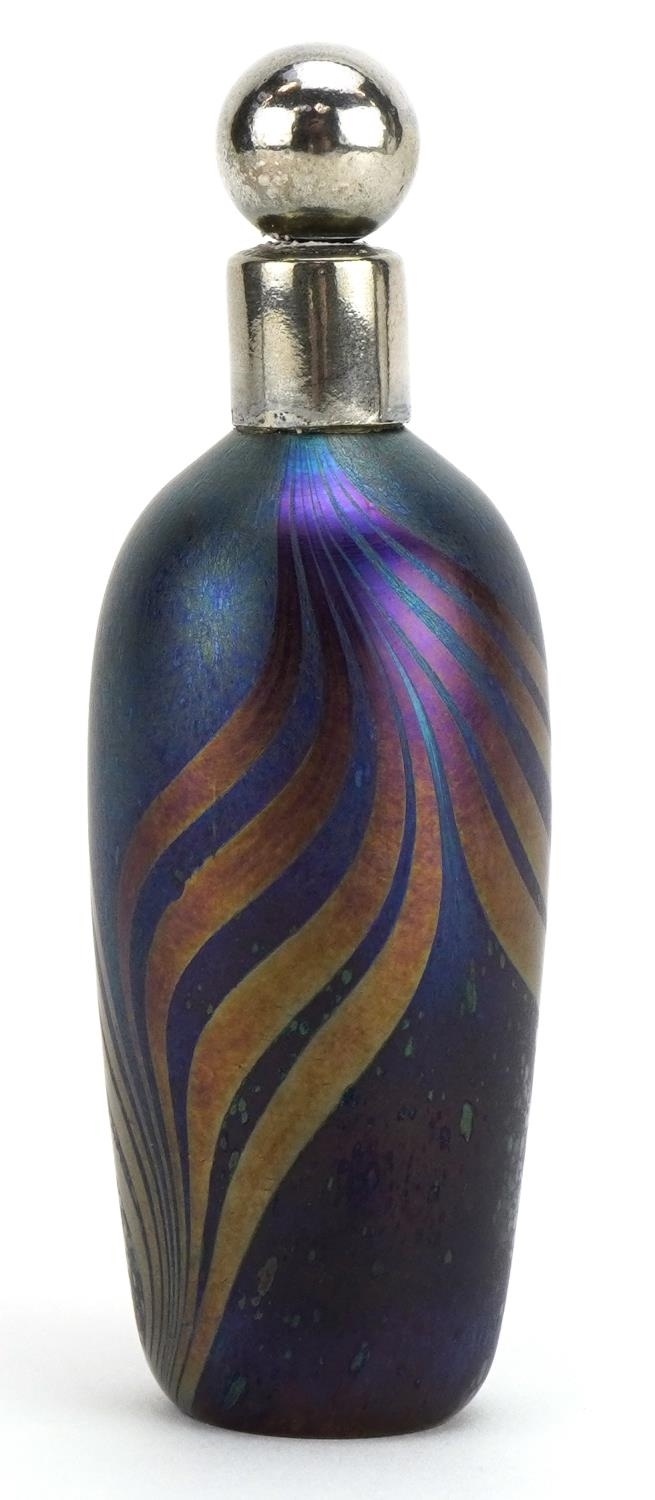 John Ditchfield | Glasform iridescent art glass scent bottle with ...