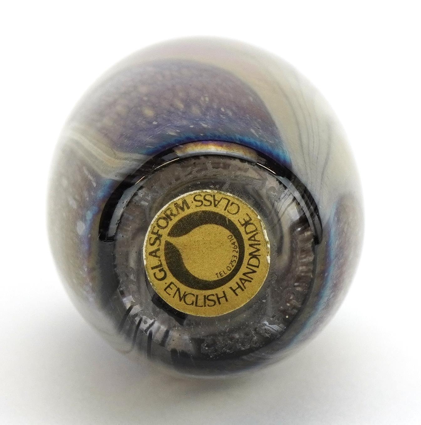 John Ditchfield | Glasform iridescent art glass scent bottle with ...