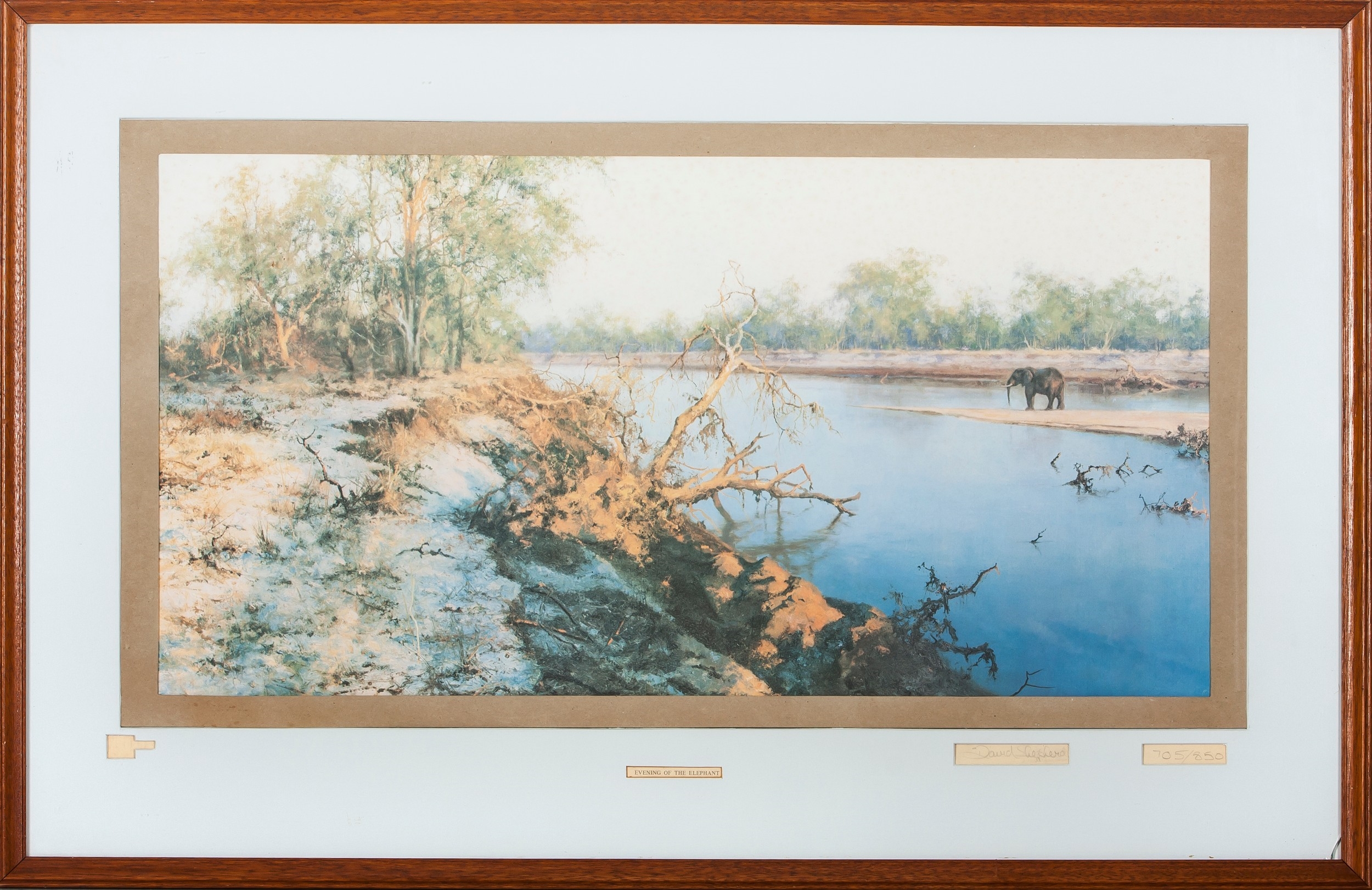 David Shepherd | EVENING OF THE ELEPHANT | MutualArt