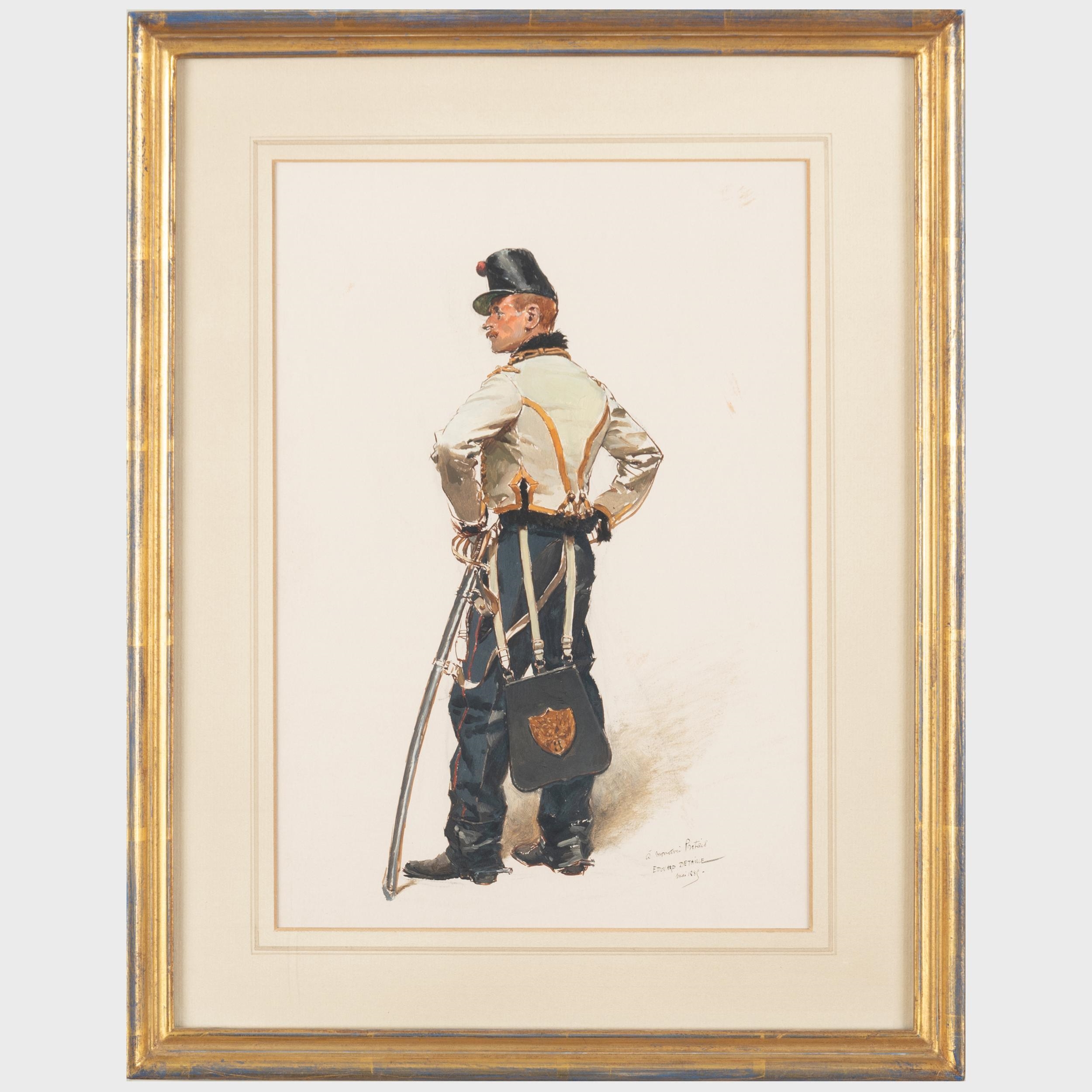 Édouard Jean Baptiste Detaille | A French Cavalry Soldier | MutualArt