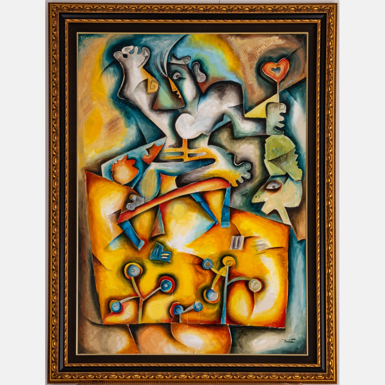 Alexandra Nechita | Faces of Happiness II | MutualArt