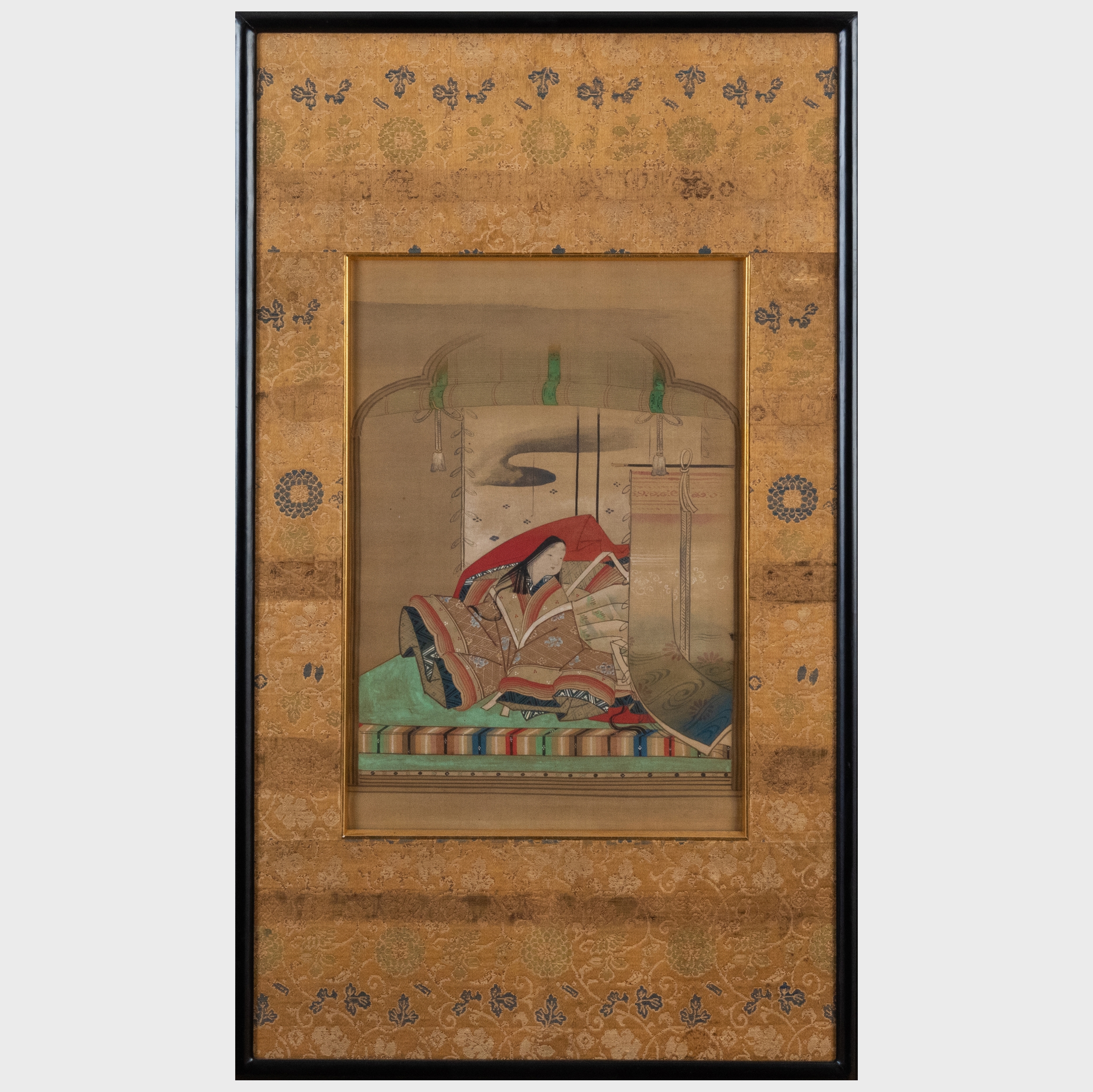 Japanese School | Japanese Scroll of Lady Murasaki Shikibu | MutualArt