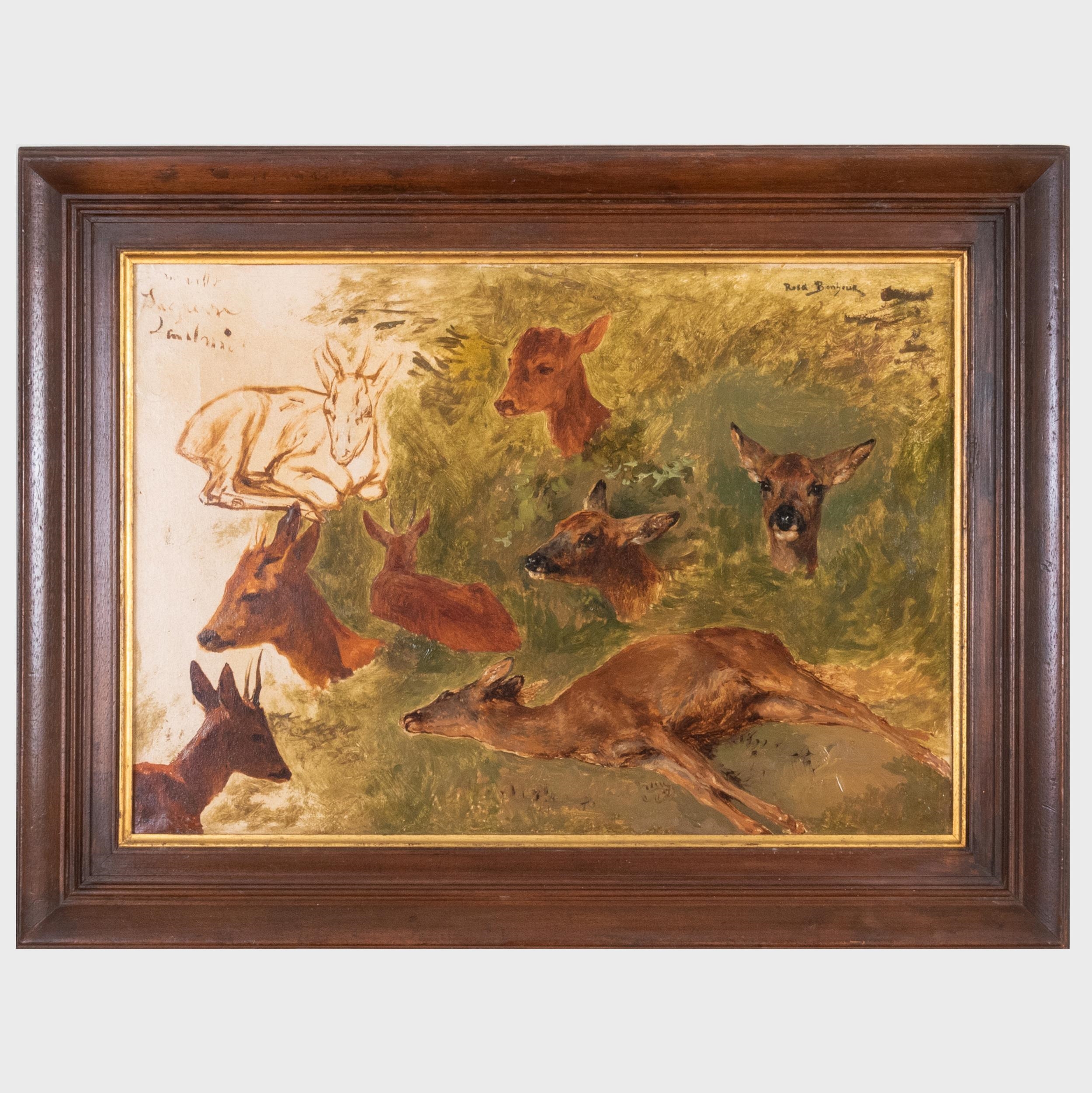 Rosa Bonheur | Eight Studies of Deer | MutualArt