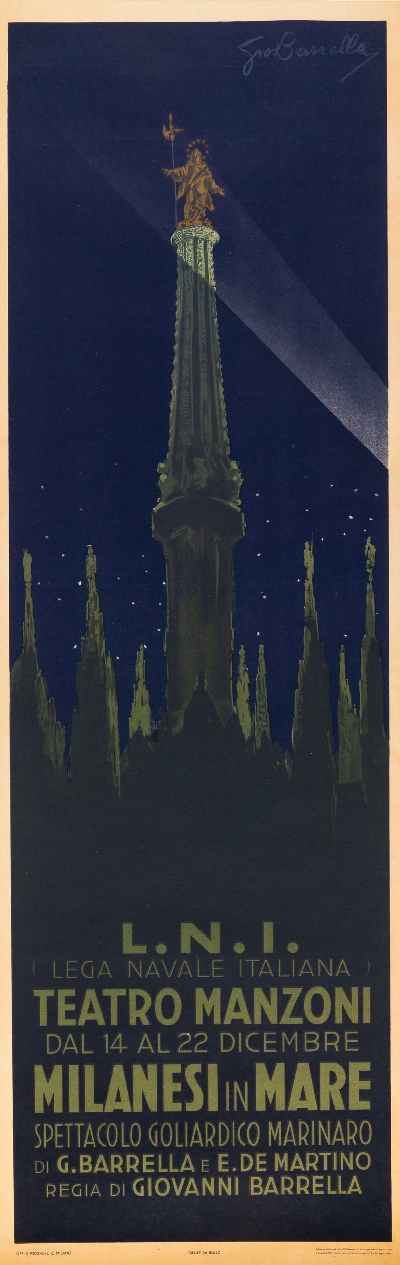 Giovanni Barrella | Lega Navale Italiana: Teatro Manzoni Milanesi in ...