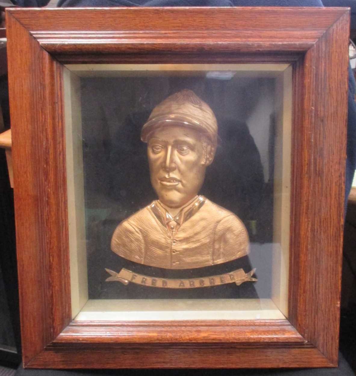 Fred Archer | A gilt-metal head & shoulders bust of Fred Archer circa ...