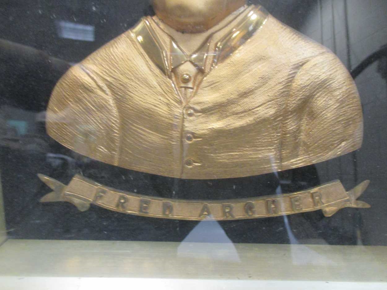 Fred Archer | A gilt-metal head & shoulders bust of Fred Archer circa ...