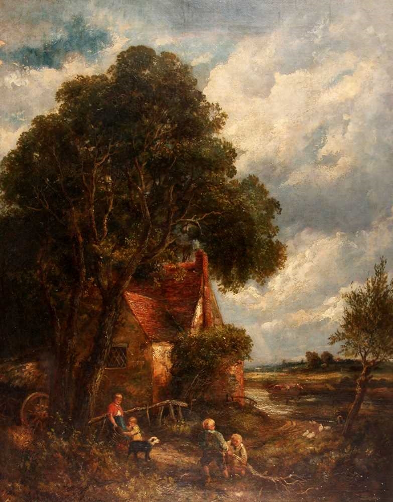 John Constable | AFTER JOHN CONSTABLE 19th CENTURY OIL ON CANVAS a ...
