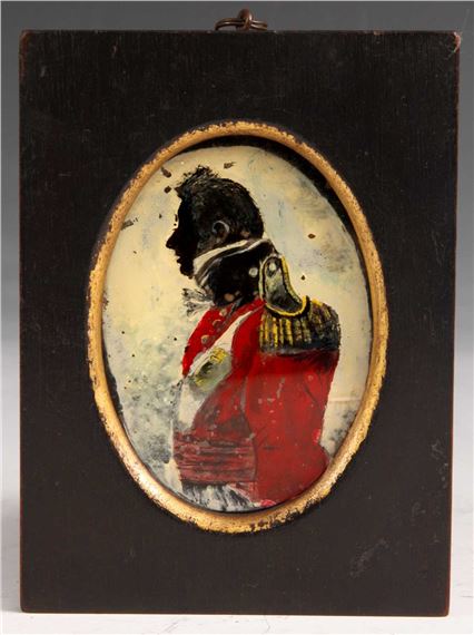 King Charles III | An early 19th Century reverse painted oval half ...